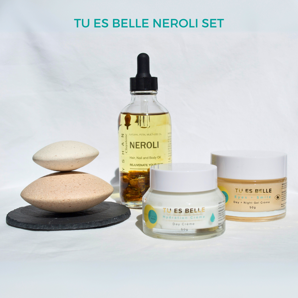 Tu Es Belle Neroli Oil Glowing Skin Bundle – Pryshan Canada
