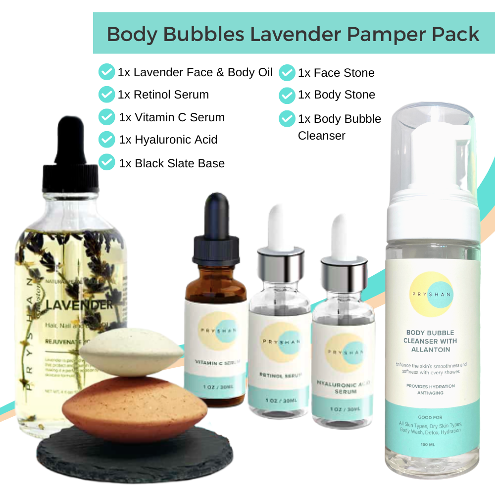 Body Bubbles with Allantoin Lavender Pamper Pack – Pryshan Canada